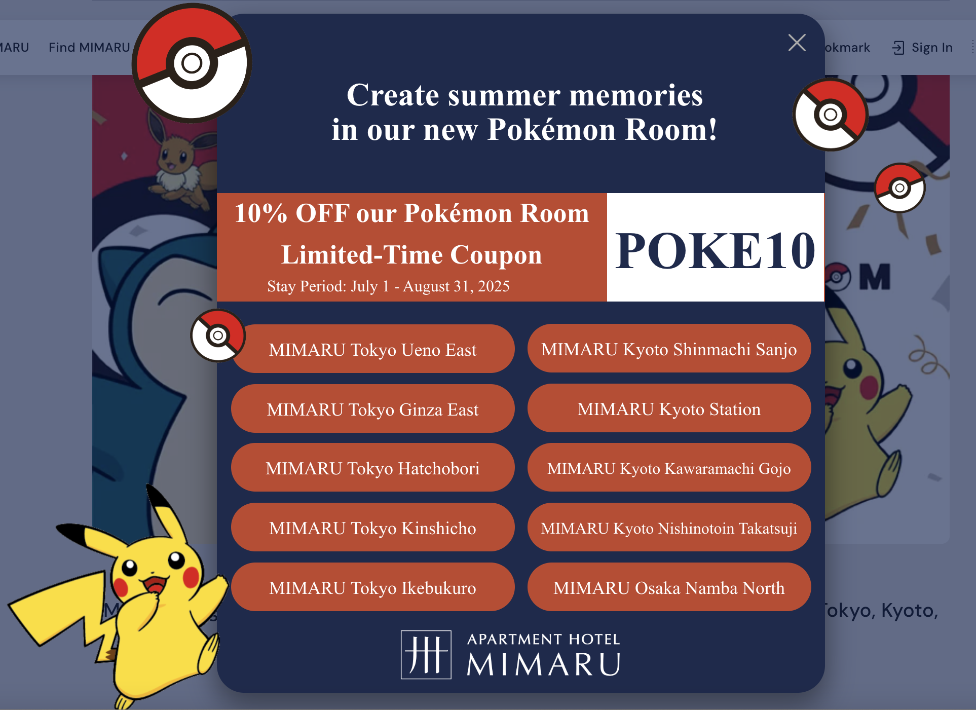 รีวิวที่พัก: Pokémon Room - MIMARU Tokyo Kinshicho ห้องพักสำหรับสาวก ...